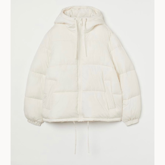 H&M | Jackets & Coats | Nwt H M Hooded Puffer Jacket Xxl | Poshmark